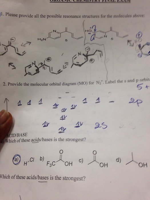 Solved Please provide all the possible resonance structures | Chegg.com