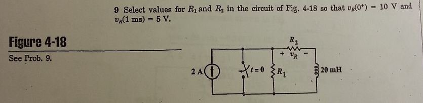Solved Select values for R1 and R2 in the circuit of Fig. | Chegg.com