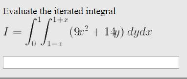 Solved Evaluate the double integral I = double integral xy | Chegg.com