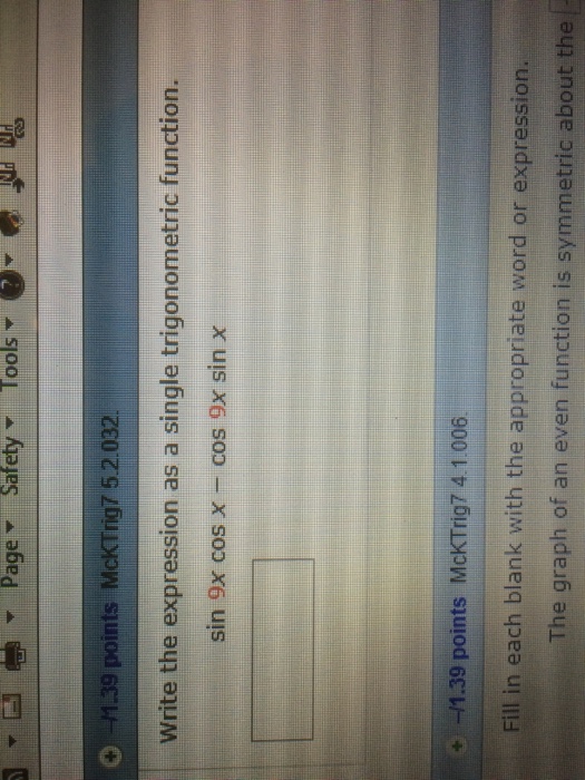 Solved Write the expression as a single trigonometric | Chegg.com