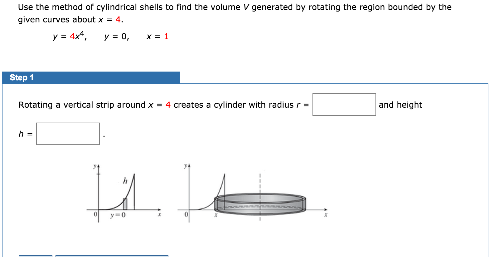 Solved Use the method of cylindrical shells to find | Chegg.com