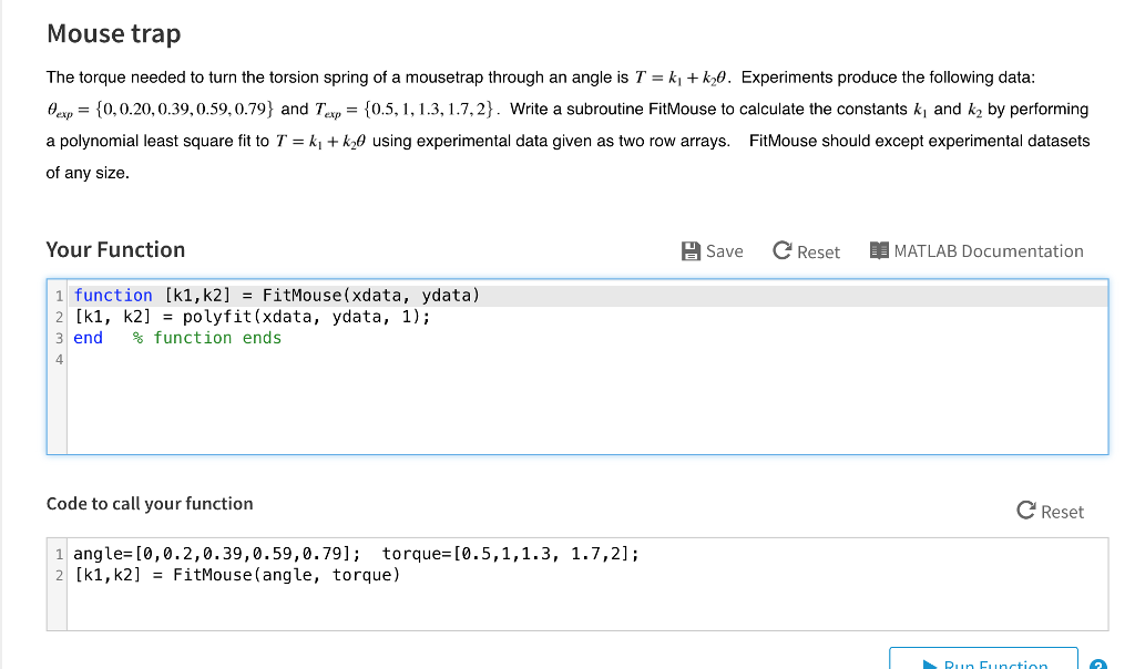 Solved Mouse trap The torque needed to turn the torsion | Chegg.com