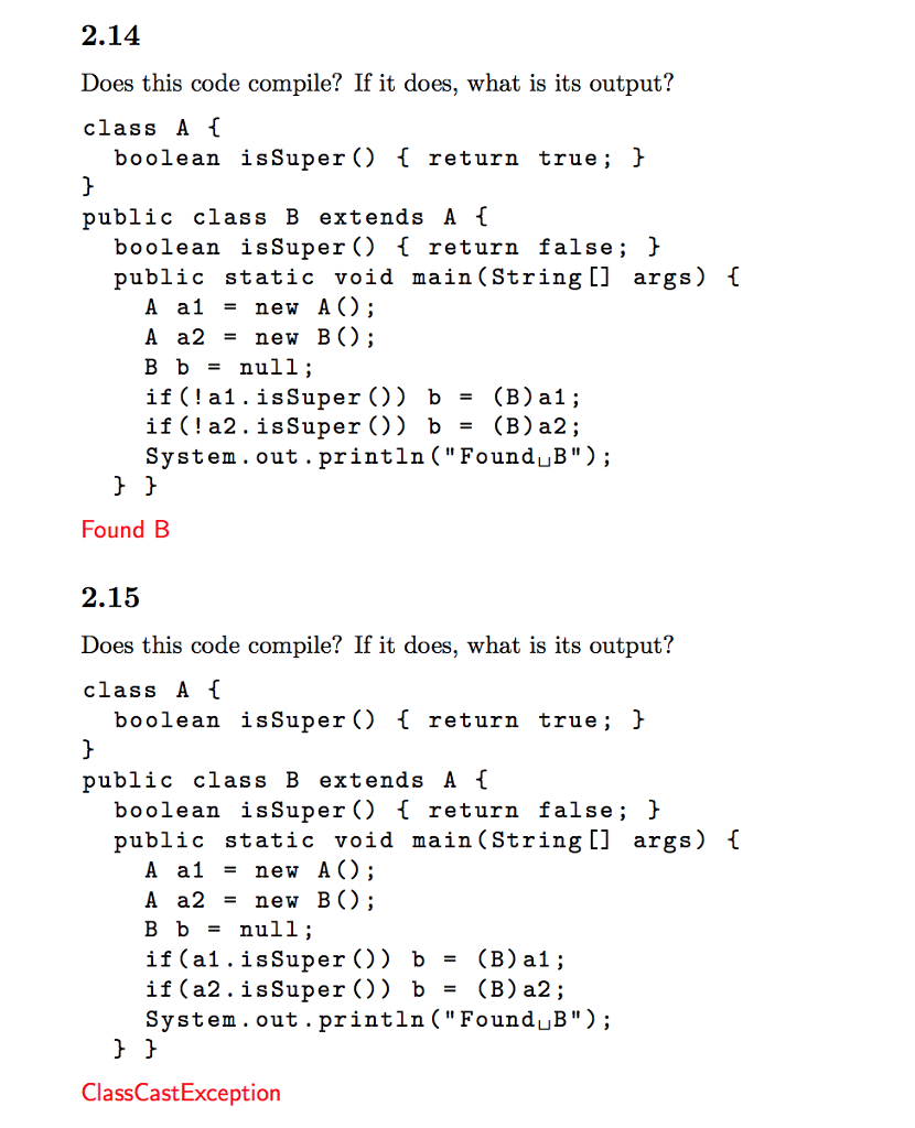 Solved 2.14 Does this code compile? If it does, what is its | Chegg.com