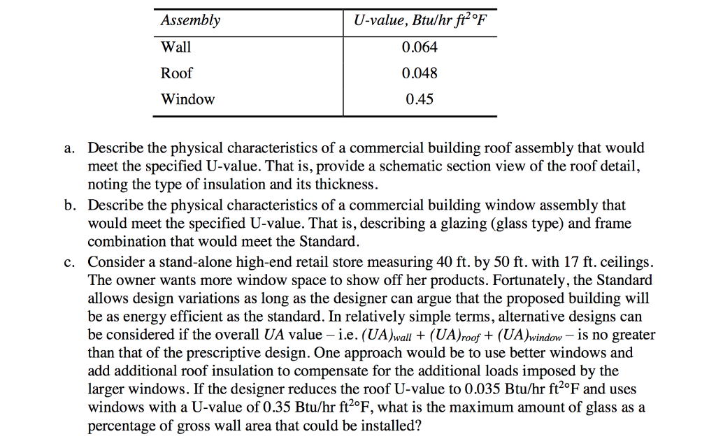 ASHRAE Standard 90.1-2007 identifies prescriptive | Chegg.com
