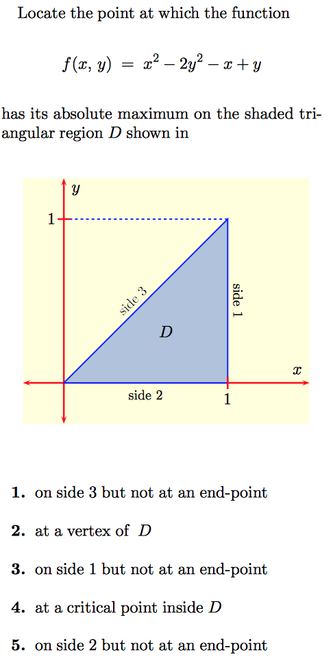 Solved Absolute Maximummultivariable Functions Can 8891