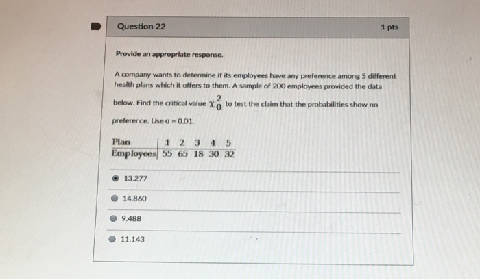 Solved Provide an appropriate response. A company wants to | Chegg.com
