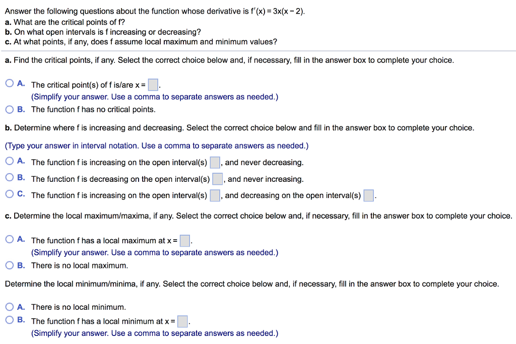 Solved Answer the following questions about the function | Chegg.com