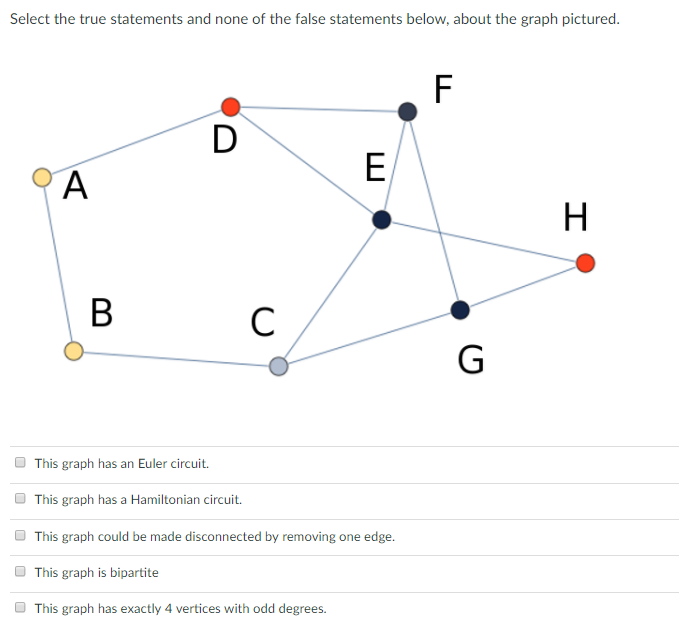 Solved Select the true statements and none of the false | Chegg.com