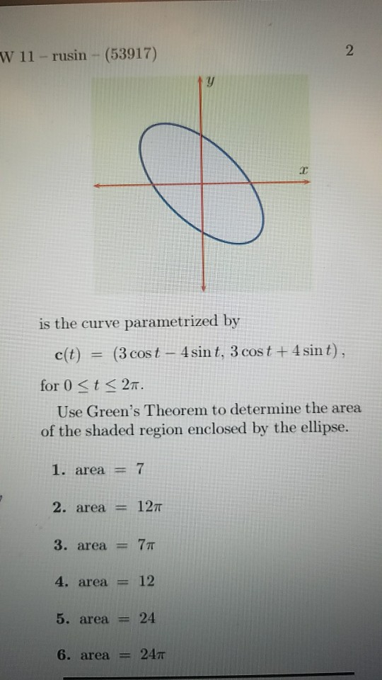 Solved 004 10.0 points The ellipse shown in | Chegg.com