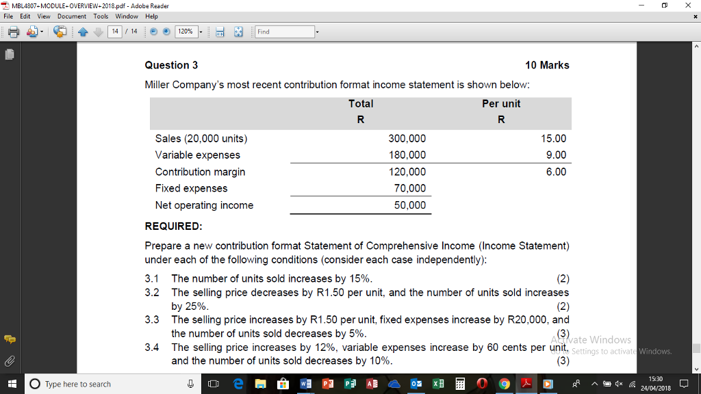 Solved MBL4307-MODULE OVERVIEW-2018.pdf - Adobe Reader File | Chegg.com