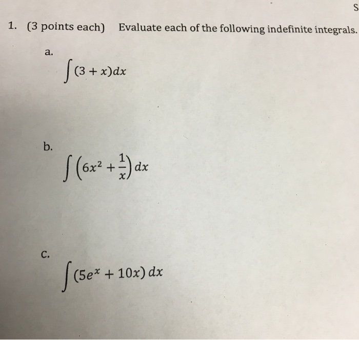 Solved Evaluate each of the following indefinite integrals. | Chegg.com