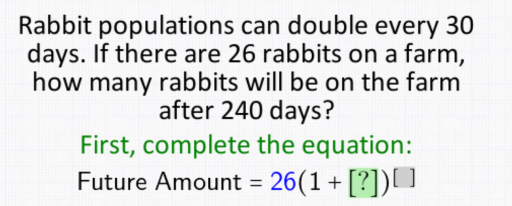 Solved Rabbit populations can double every 30 days. If there | Chegg.com