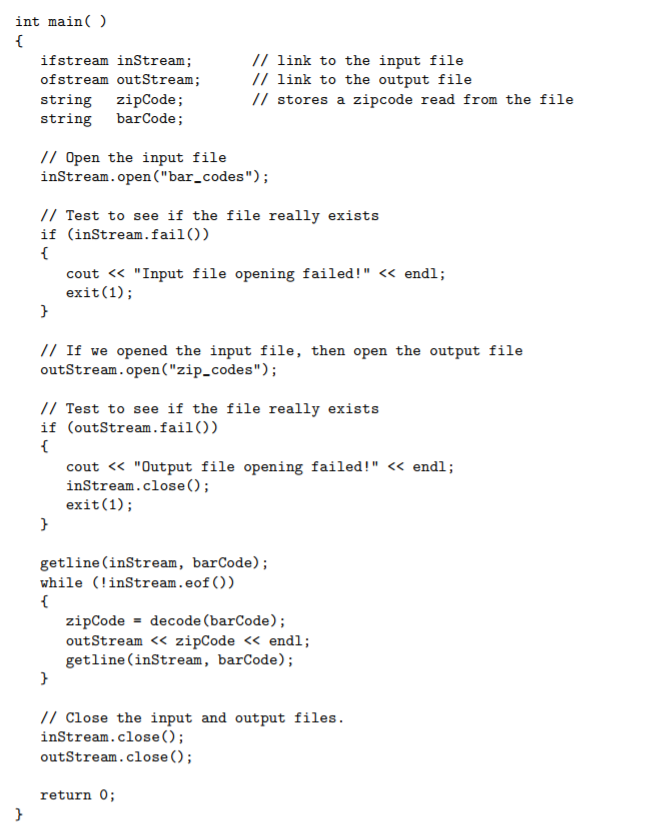 Solved So now given a bar code, we want to determine the | Chegg.com