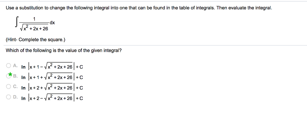 Solved Use a substitution to change the following integral | Chegg.com