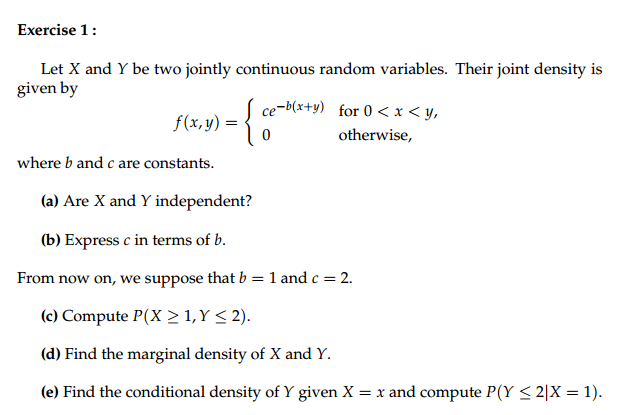 Solved Let X and Y be two jointly continuous random | Chegg.com