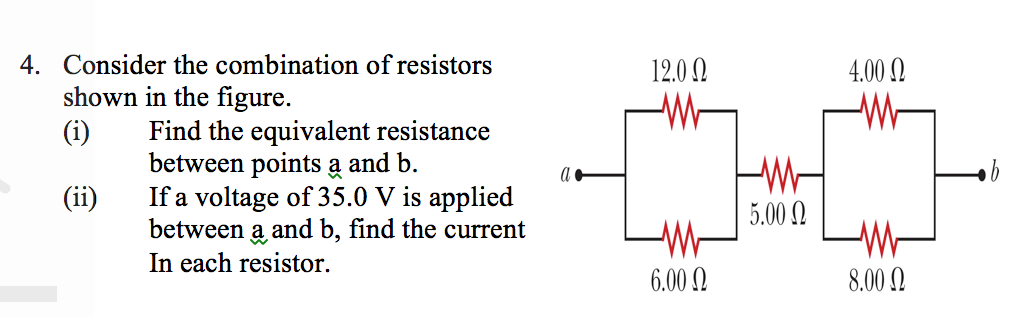 Solved Consider the combination of resistors shown in the | Chegg.com
