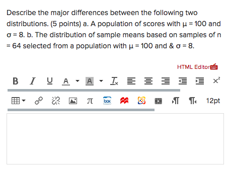 Solved Describe the major differences between the following | Chegg.com