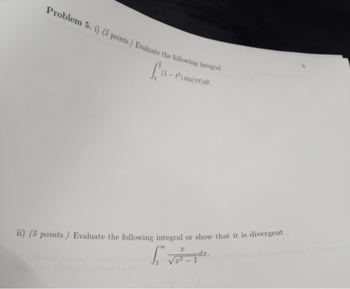 Solved Evaluate the following integral | Chegg.com