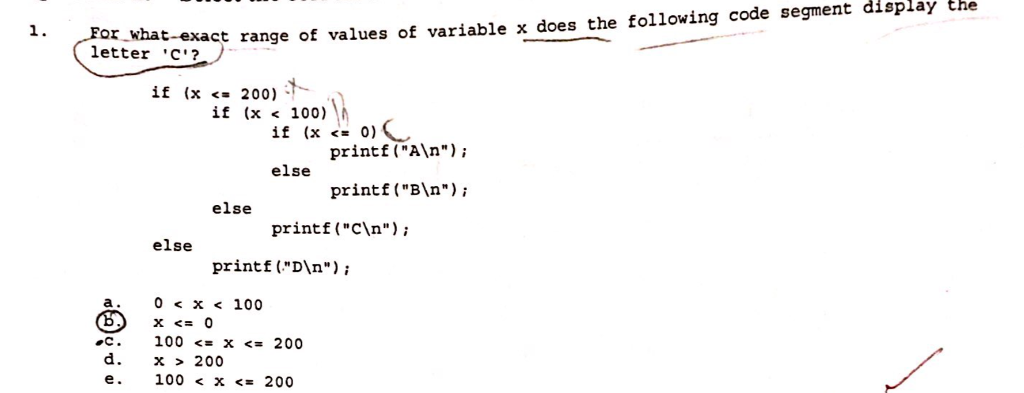 Solved or what-exact range of values of variable x does the | Chegg.com