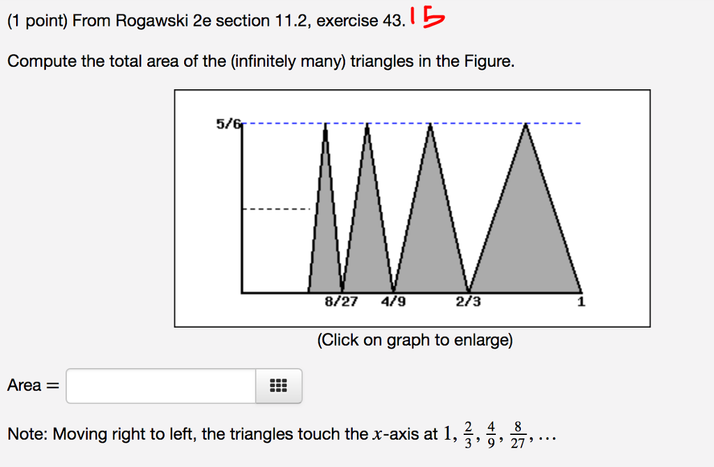 Solved (1 point) From Rogawski 2e section 11.2, exercise 43. | Chegg.com