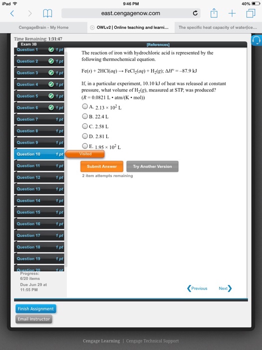 Solved chem | Chegg.com