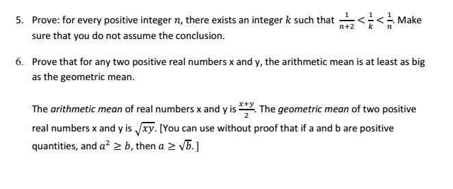 Solved Prove: for every positive integer n, there exists an | Chegg.com