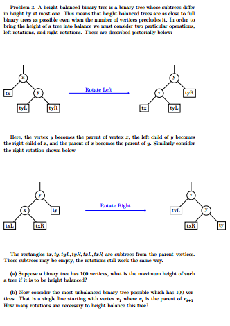 Solved hullem 료 A Inight balanced binary tree is a binary | Chegg.com