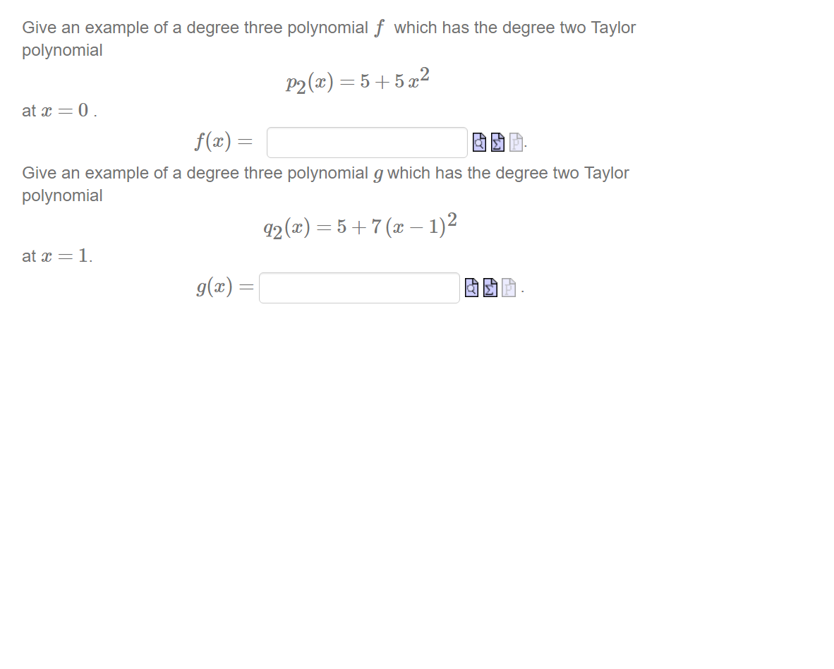 Solved Give an example of a degree three polynomial f which | Chegg.com