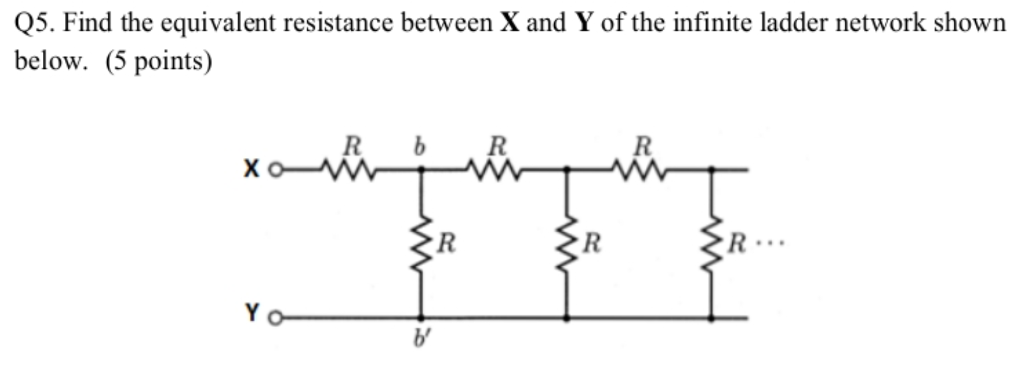 Solved Find the equivalent resistance between X and Y of the | Chegg.com