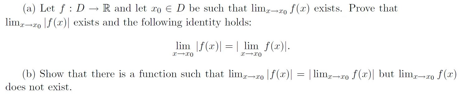 Solved Let f: D rightarrow R and let x_0 D be such that | Chegg.com