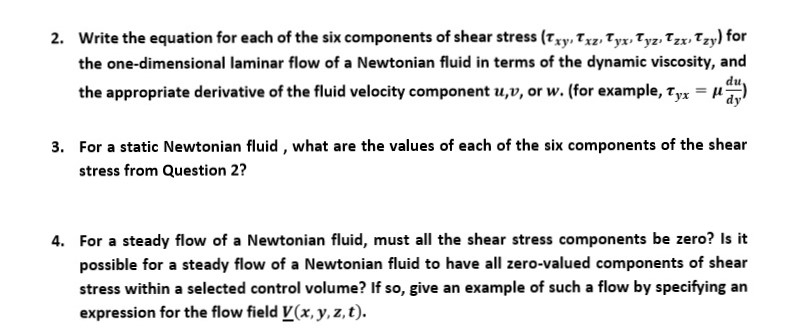 Solved Write the equation for each of the six components of | Chegg.com