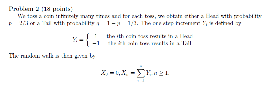 1. Give the one-step transition probability matrix P | Chegg.com