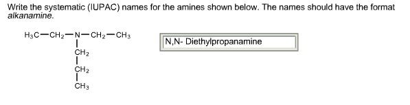 Solved Write the systematic (IUPAC) names for the amines | Chegg.com