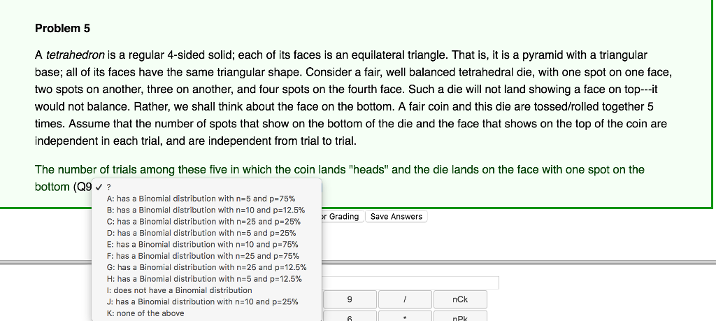 Solved Problem 5 A tetrahedron is a regular 4-sided solid; | Chegg.com