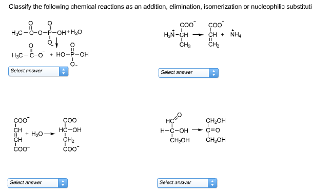 Solved Classify the following chemical reactions as an | Chegg.com