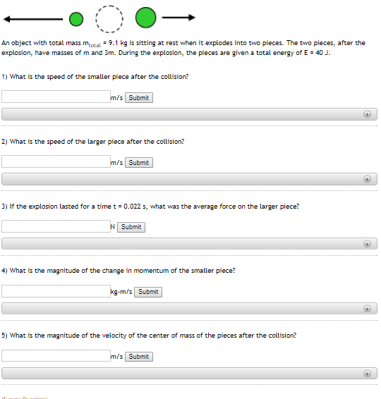 Solved An object with total mass mtotal = 9.1 kg is sitting | Chegg.com