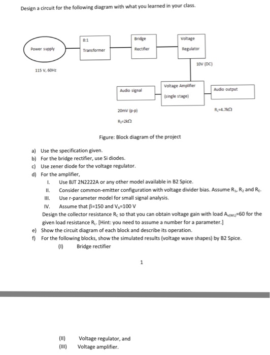 Solved Design a circuit the following diagram with what you | Chegg.com