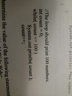 Solved System System out println The number The loop should | Chegg.com