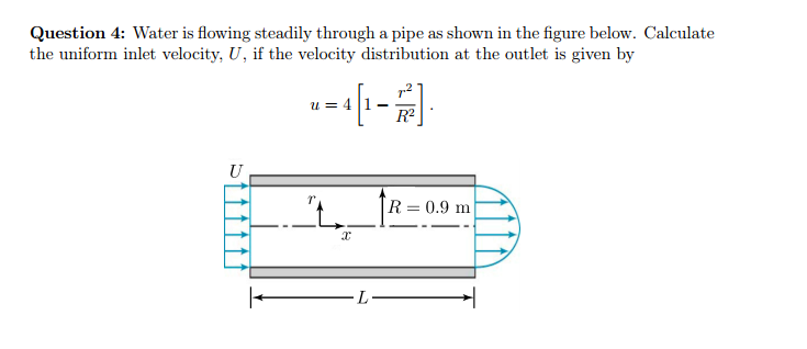 Solved Water is flowing steadily through a pipe as shown in | Chegg.com