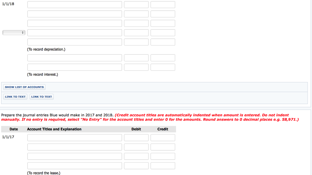 Solved Problem 21-1 Blue Leasing Company agrees to lease | Chegg.com