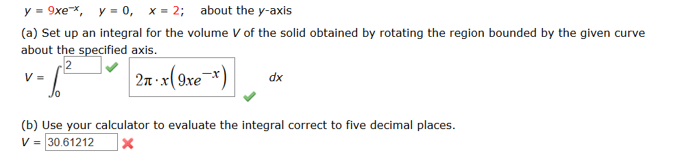 Solved Set up an integral for the volume of the solid | Chegg.com