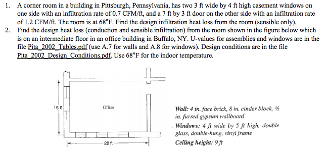 A corner room in a building in Pittsburgh, | Chegg.com