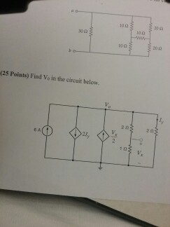 Solved Find V_0 in the circuit below. | Chegg.com