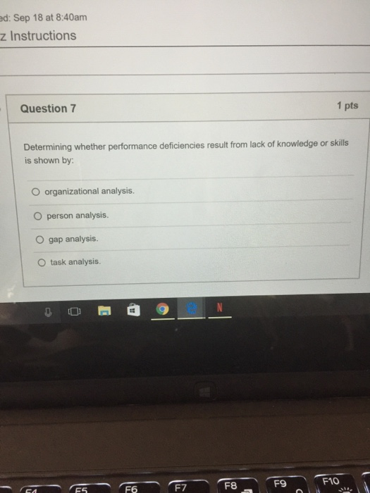 Solved Determining Whether Performance Deficiencies Result
