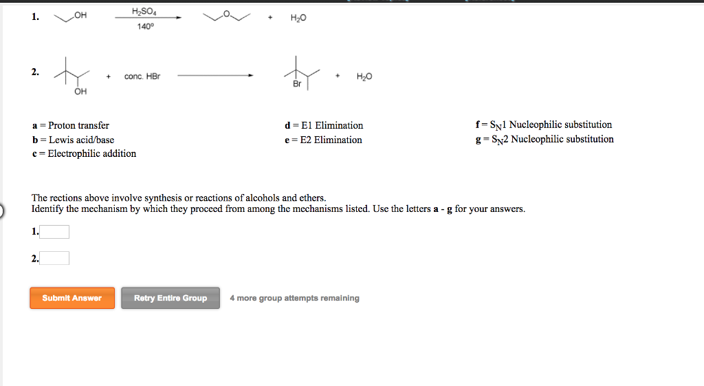 Solved H2SO4 400 il 2. conc. HBr Br OH a-Proton transfer b | Chegg.com