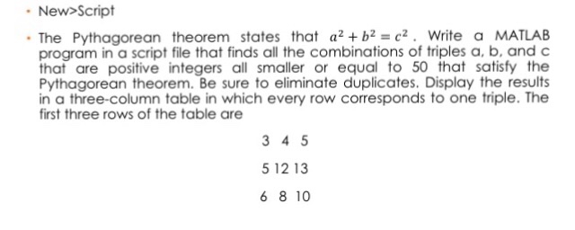 Solved New > Script The Pythagorean theorem states that a^2 | Chegg.com Solved New > Script The Pythagorean theorem states that a^2 | Chegg.com