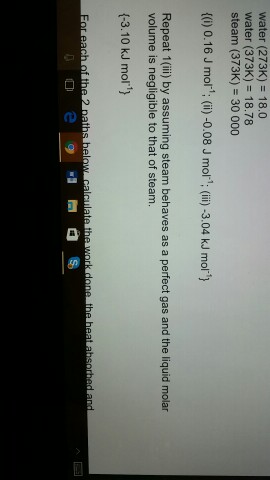 Solved 1. Given the data below, calculate the work done (J | Chegg.com
