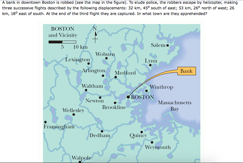 Solved A bank in downtown Boston is robbed (see the map in | Chegg.com