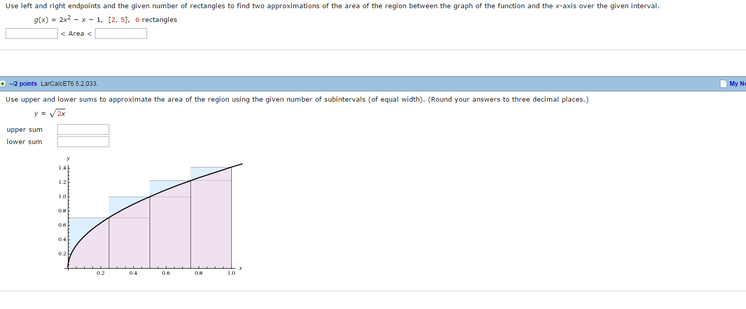 Solved Use left and right endpoints and the given number of | Chegg.com