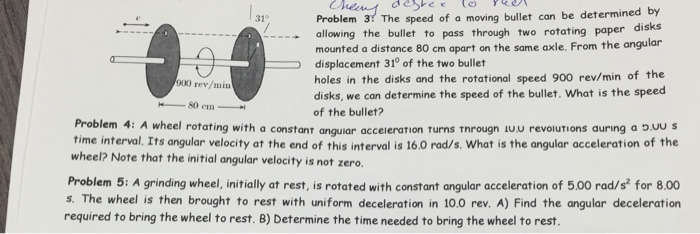 Solved The speed of a moving bullet can be determined by | Chegg.com
